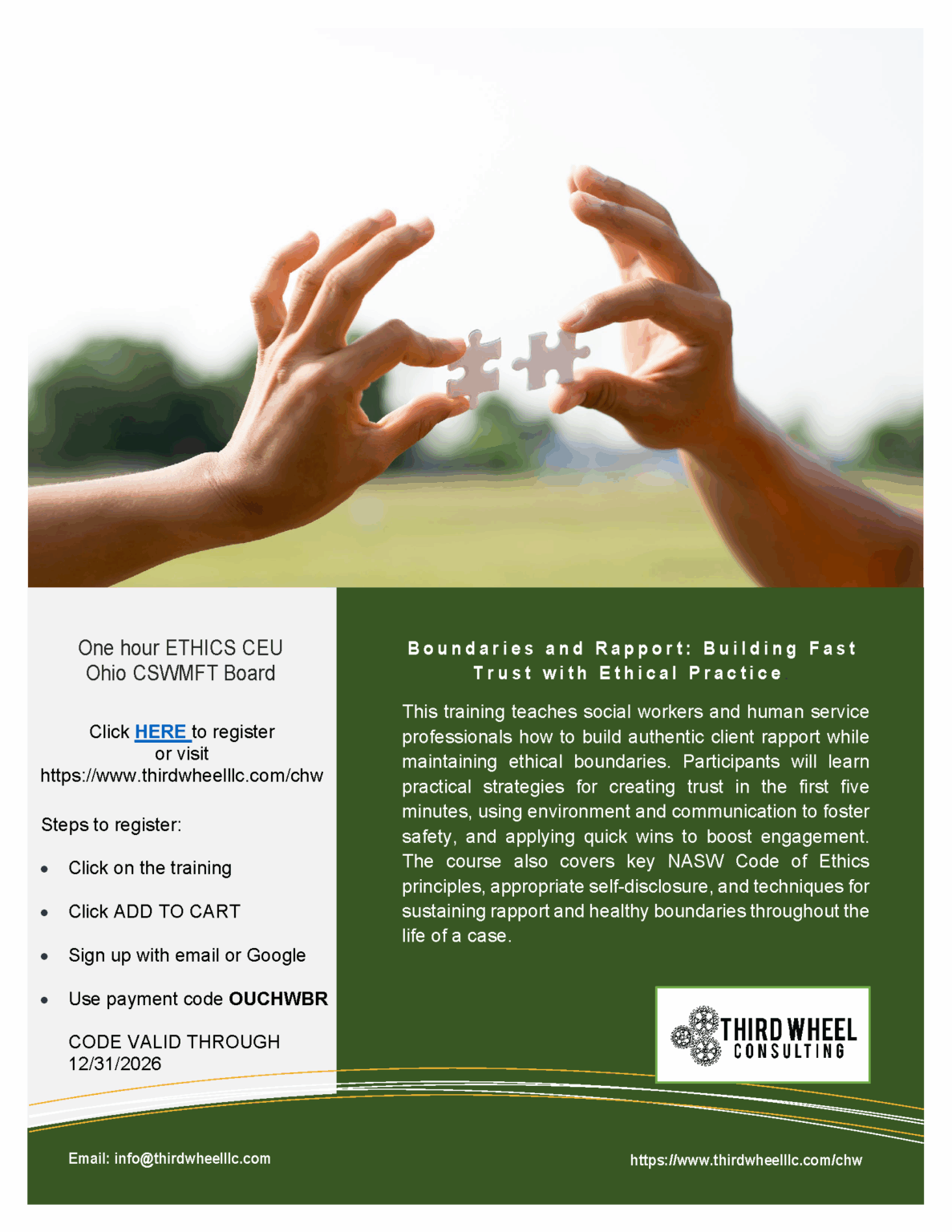 Boundaries and Rapport: Building Fast Trust with Ethical Practice ...